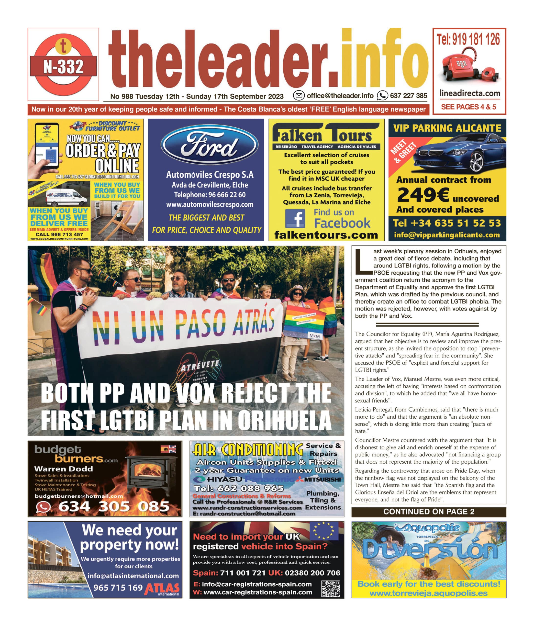 The Leader Newspaper 12 September 2023 – Edition 988 - News, Sport ...