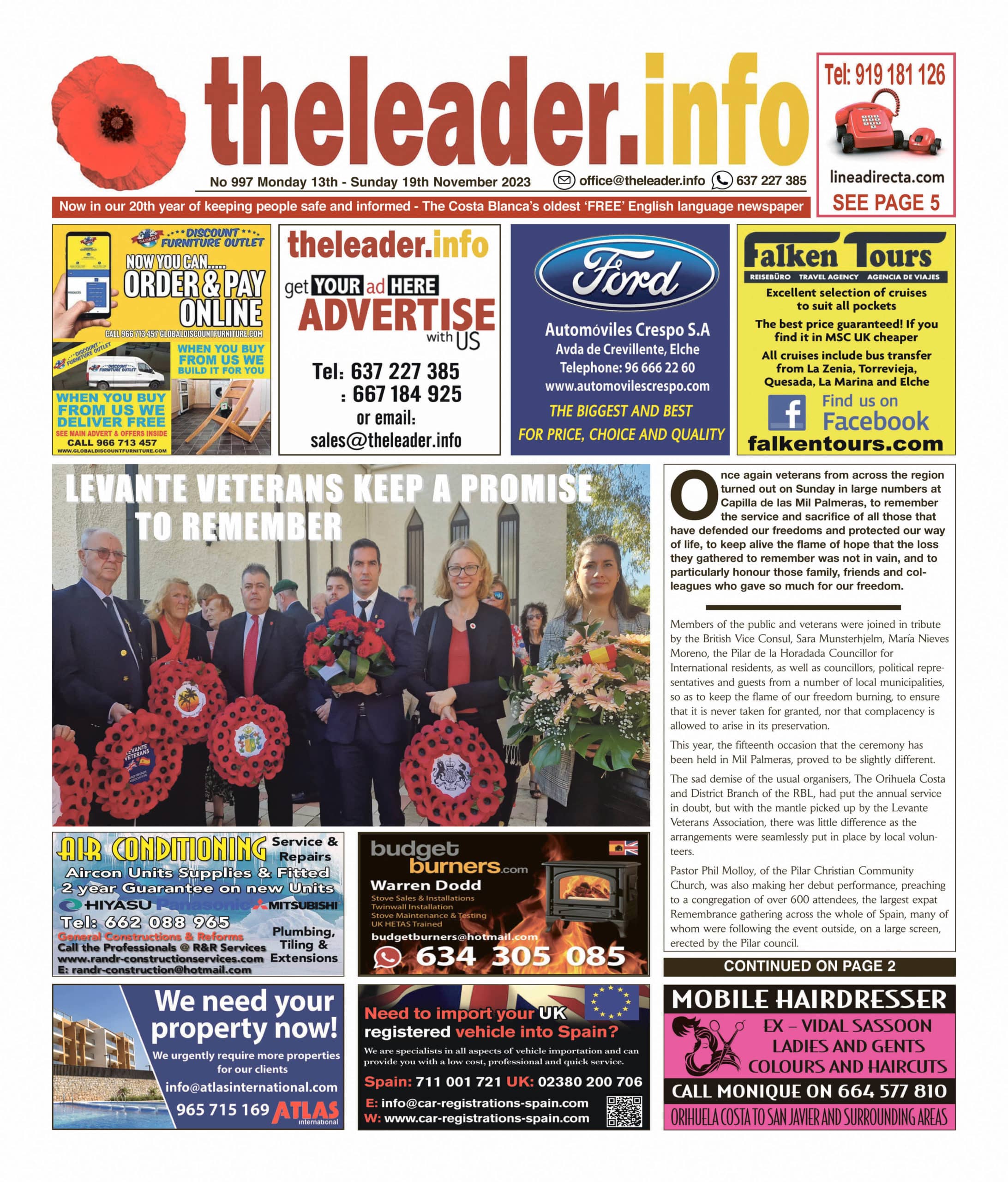 The Leader Newspaper 13 November 2023 - Edition 997 - News, Sport ...