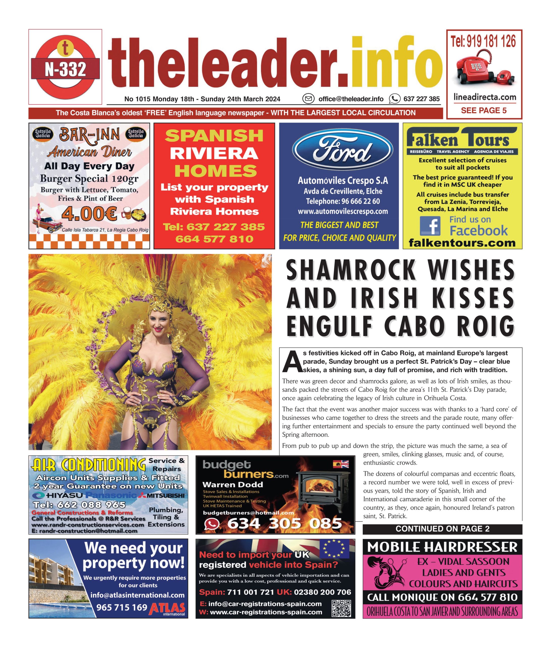 The Leader Newspaper 18 March 2024 – Edition 1015 - News, Sport ...