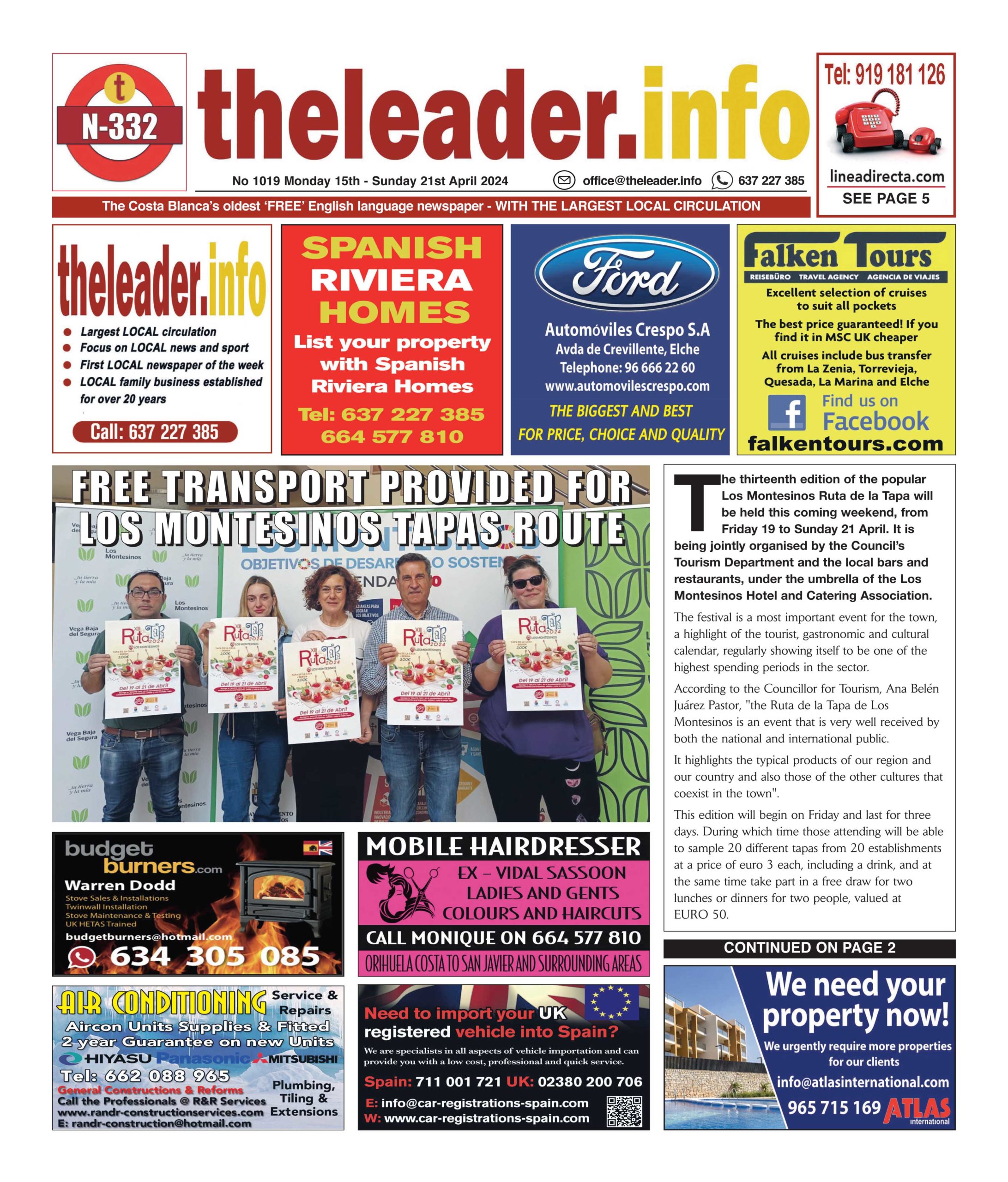 The Leader Newspaper 15 April 2024 – Edition 1019 - News, Sport ...