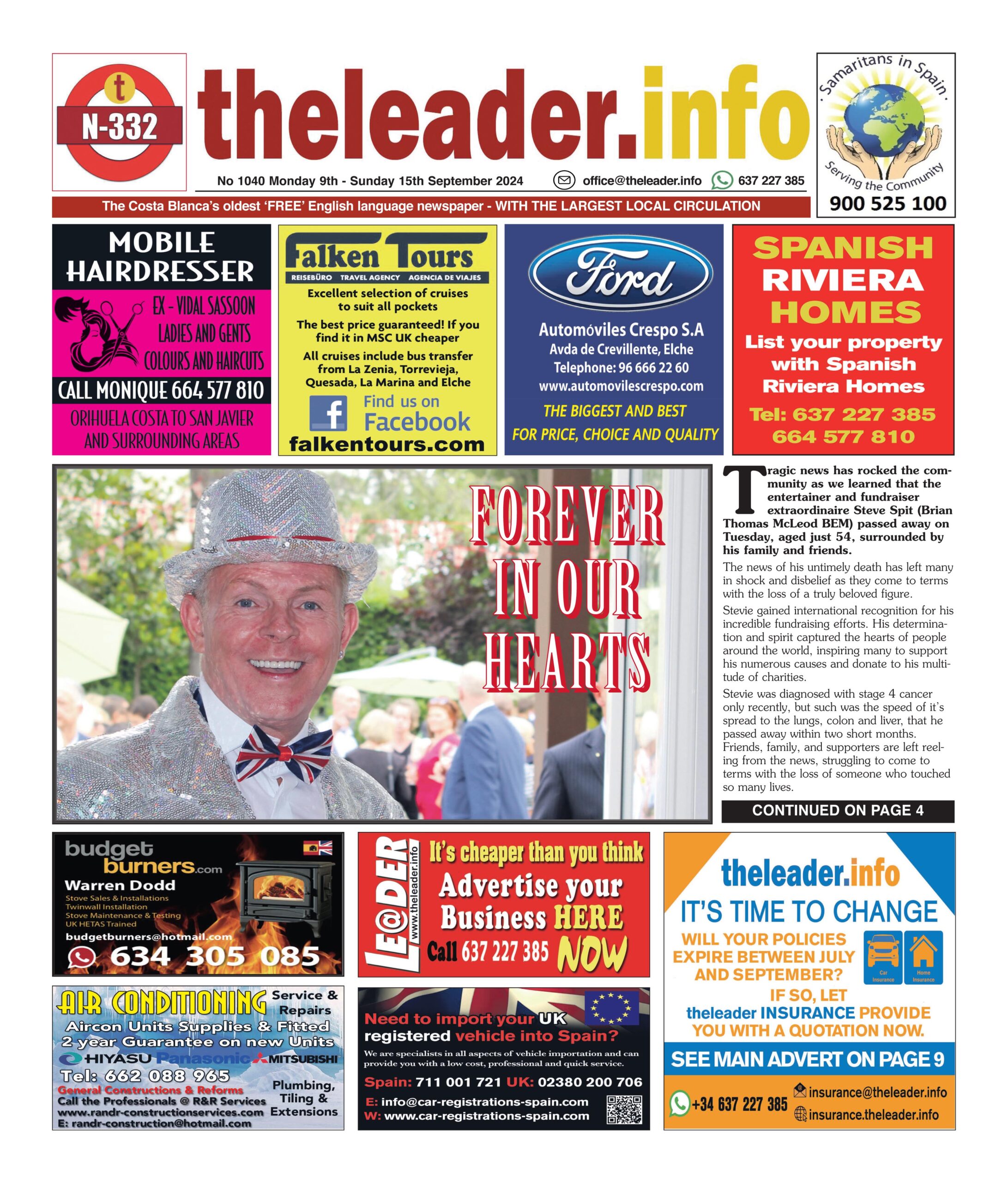 The Leader Newspaper 9 September 2024 – Edition 1040 - News, Sport ...