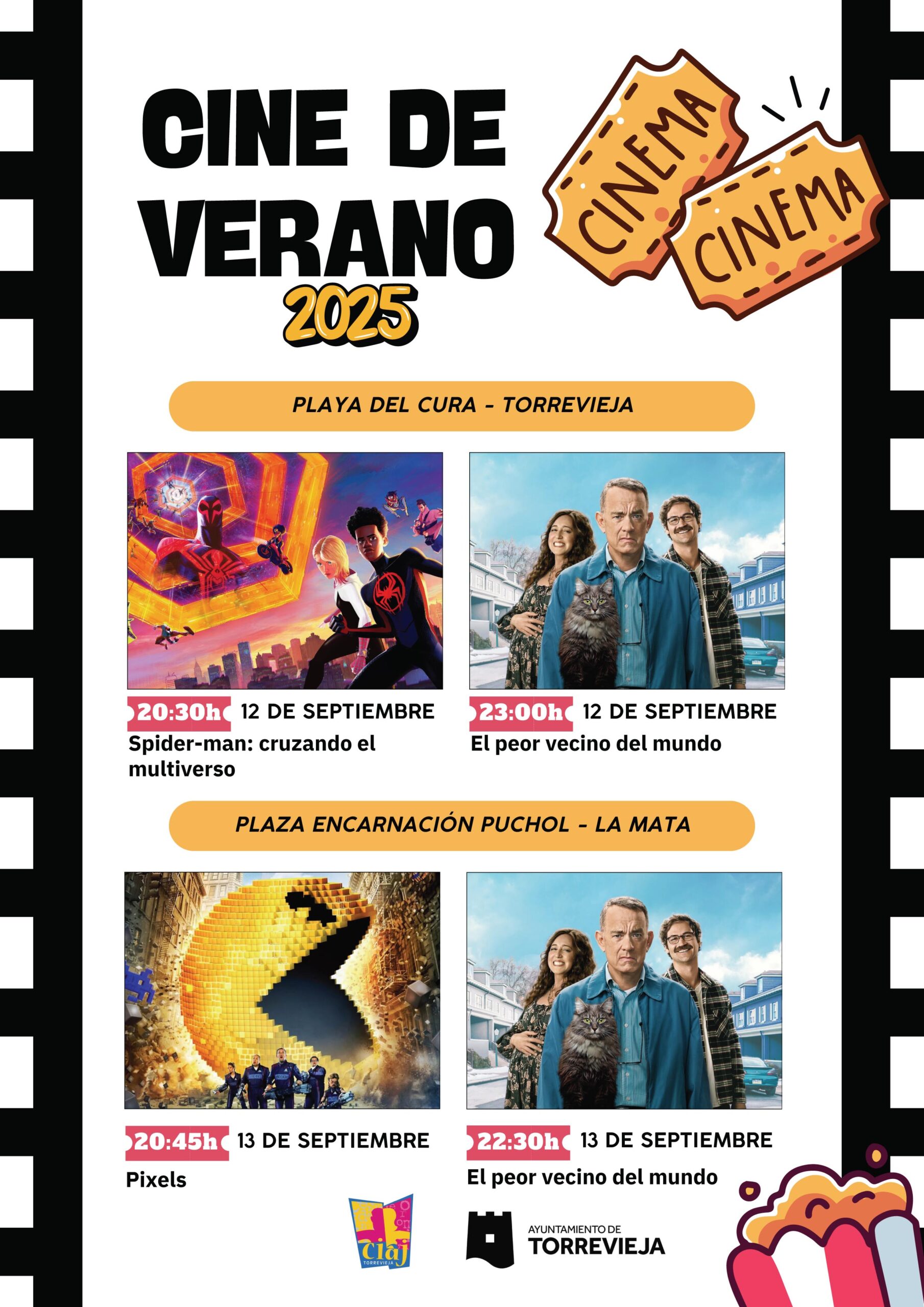 September 12 & 13 – Enjoy Summer Cinema at Playa Del Cura and La Mata ...